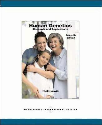 Human Genetics: Concepts and Applications by Ricki Lewis (2006 ...