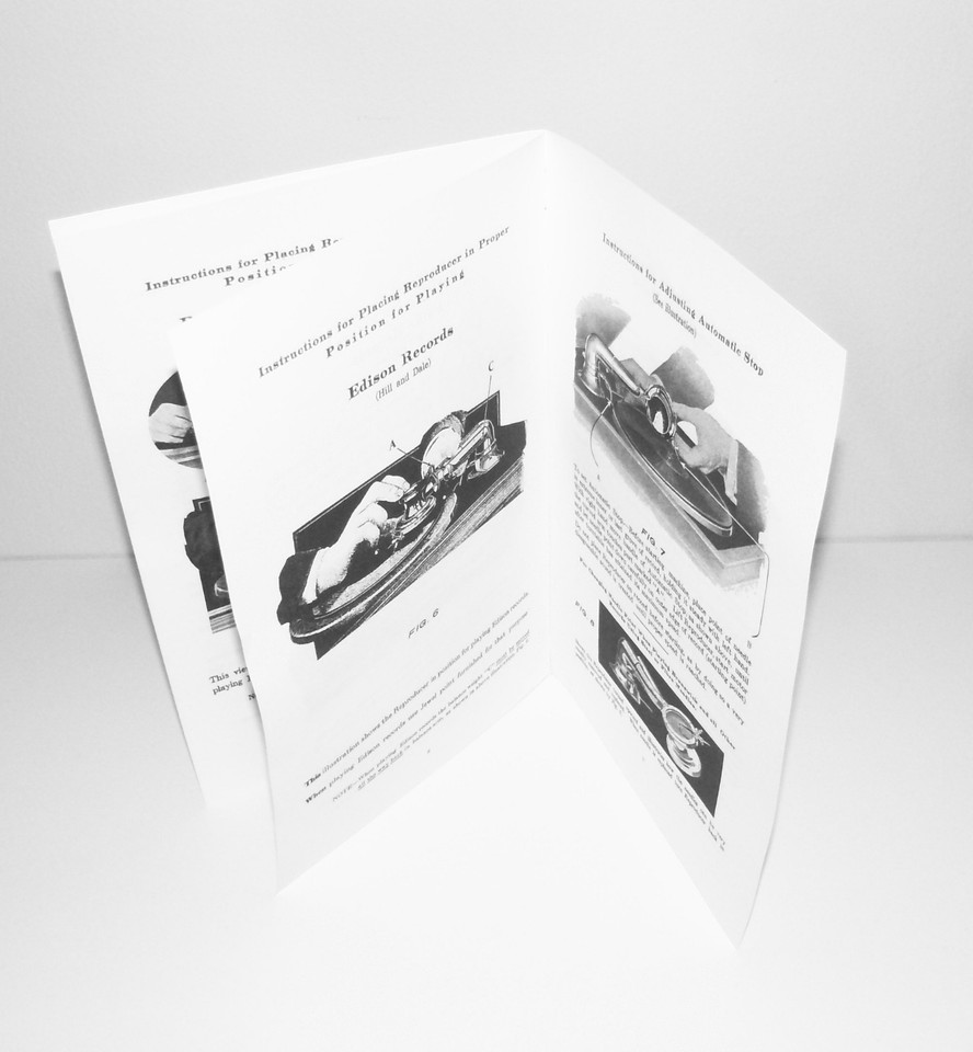 Brunswick Ultona Phonograph Reproducer Instruction Operating Manual ...