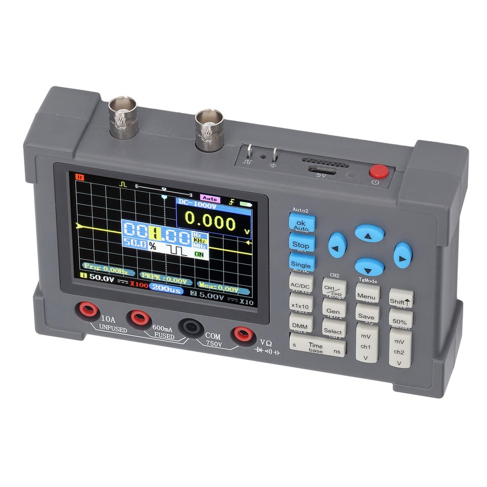 Digital Oscilloscope 3 In 1 Multimeter Signal Generator 120M 250MSa/s 3 ...
