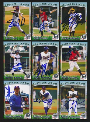 2009 SOUTHERN LEAGUE Prospects -Group of (9) *ALL AUTOGRAPHED* w/ TODD ...