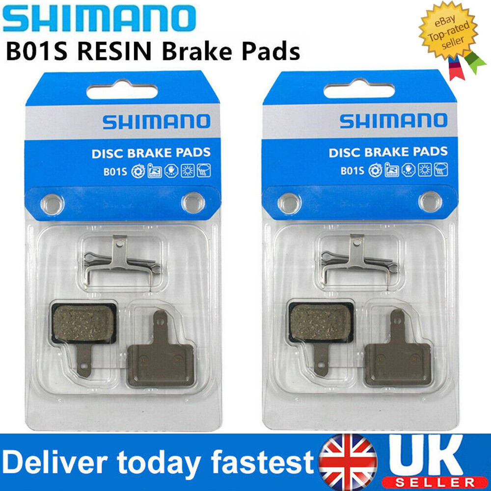 2 Pairs Shimano B01S Resin Disc Brake Pads fit Tektro Auriga / Aquila ...