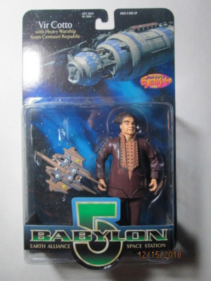 1997 BABYLON 5 COLLECTOR SERIES FIGURES - VIR COTTO W/ WARSHIP - VAR ...