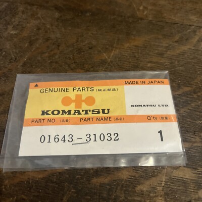 NOS Komatsu OEM 01643-31032 Washer | eBay