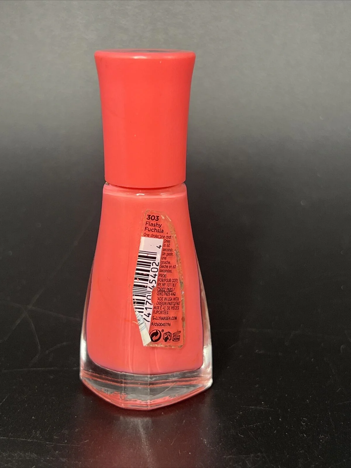 Sally Hansen Insta-dri Nail Color Polish FLASHY Fuchsia 303 0.31 FL Oz ...