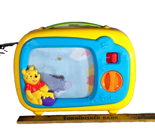 Disney Baby Winnie The Pooh My first TV wind-up musical toy - works | eBay