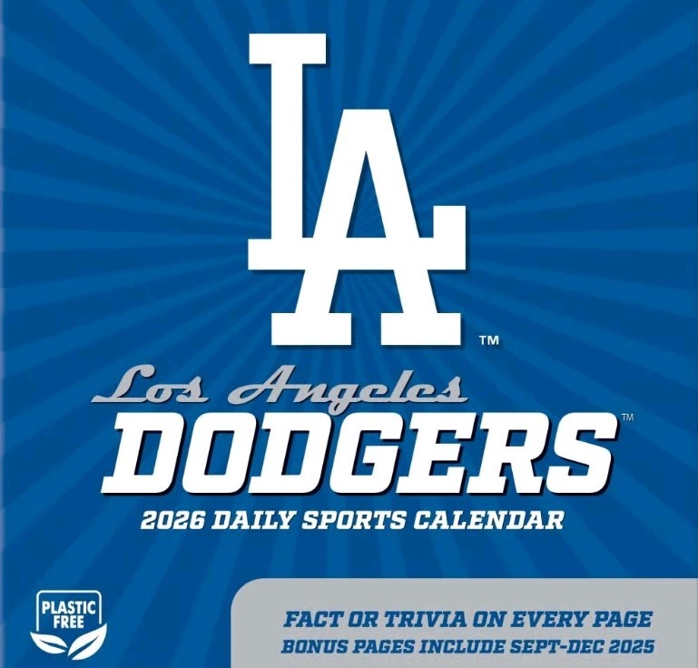 LOS ANGELES DODGERS - 2026 DAILY DESK CALENDAR - BRAND NEW - 53065 | eBay