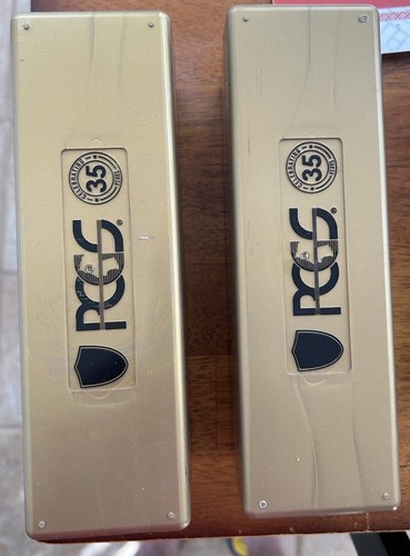 Lot Of 2 PCGS Slab Storage Boxes. 35 Year Anniversary Limited Edition ...