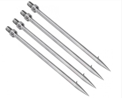 Stainless Steel Hand Spear 1 Prong Barb Screw Gun Harpoon Spearfishing ...