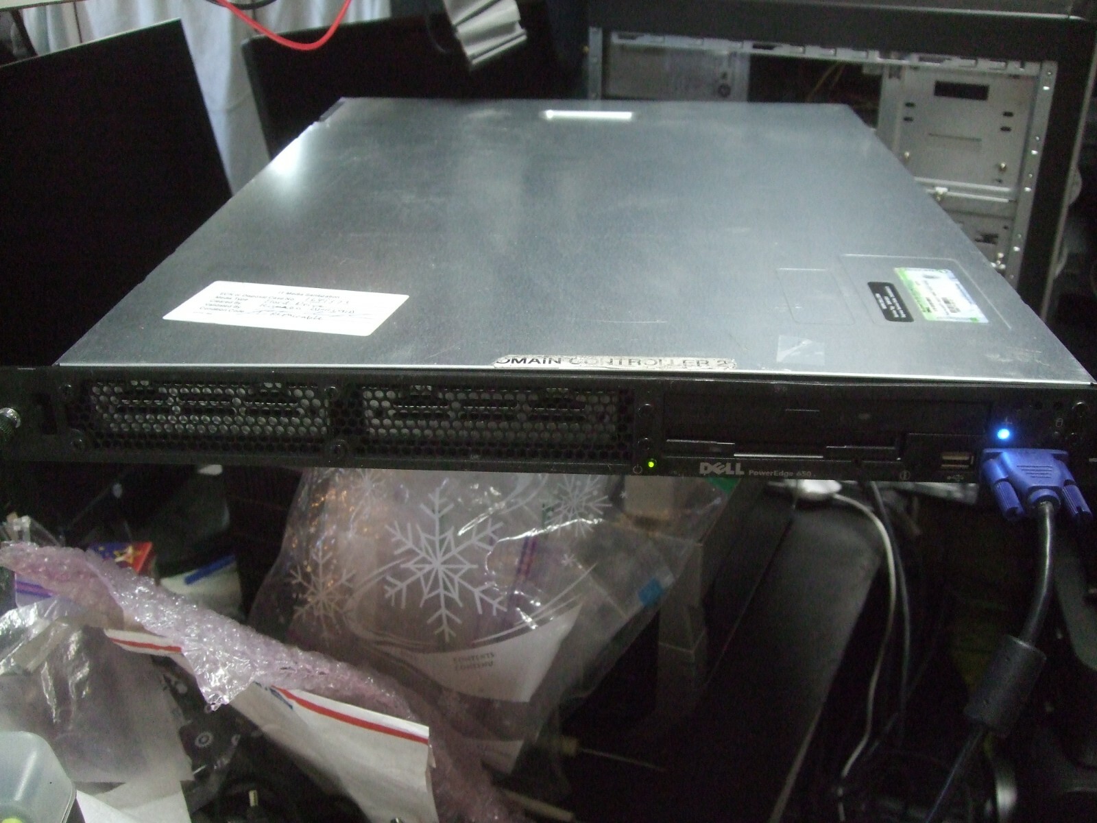 DELL POWEREDGE 650 RACK MOUNT SERVER-NO HD-1GB RAM MEM-CD ROM-FLOPPY ...