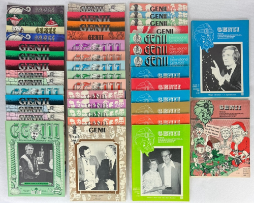 Genii Magazine Lot of 42 Issues 1980–1987 Magic Conjuring Siegfried Roy ...