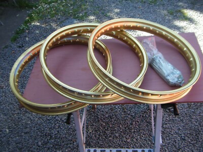 VELOCETTE AKRONT ALLOY RIMS MORAD MOTORCYCLE 1.85 X 19" 40 HOLE SPOKE ...