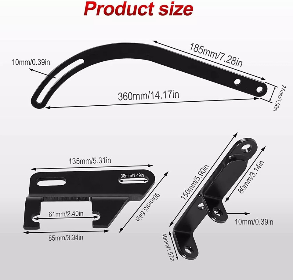 Chevy SBC Black Alternator Bracket Short Water Pump Drivers Side 283 ...