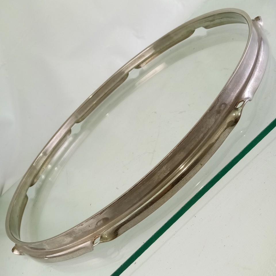 Ludwig 16"BRASS Floor Tom Drum Batter Rim/Hoop 8Lug Triple-Flange ...