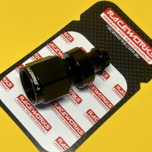 Raceworks RWF-401-10BK 10AN Push Lock 400 Series Swivel hose end ...