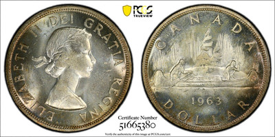 Canada 1963 Silver $1 Dollar PCGS MS64 | eBay