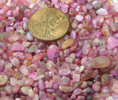 20.00Ct or 4g Vietnam 100% Natural Pure Raw Pinkish Red Ruby Sapphire ...