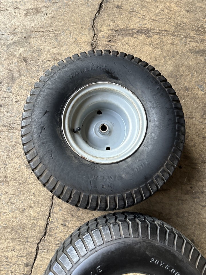 OEM Simplicity Regent Lawn Mower 20x8.00-8 Rear Wheels, Rims & Tires ...