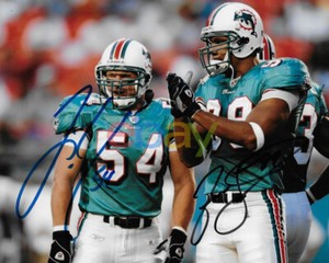 Miami Dolphins Zach Thomas Jason Taylor Signed Photo 8x10 reprint | eBay