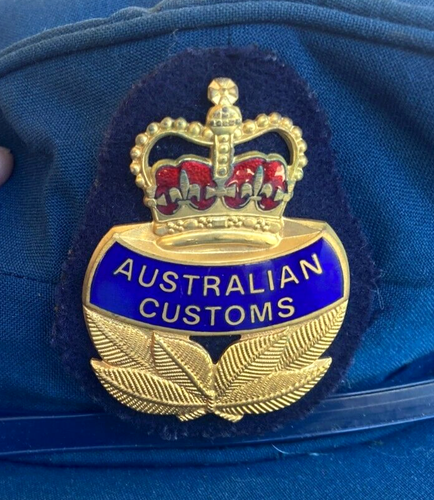 Vintage Australian Customs Hat Cap With Badge Obsolete | eBay Australia
