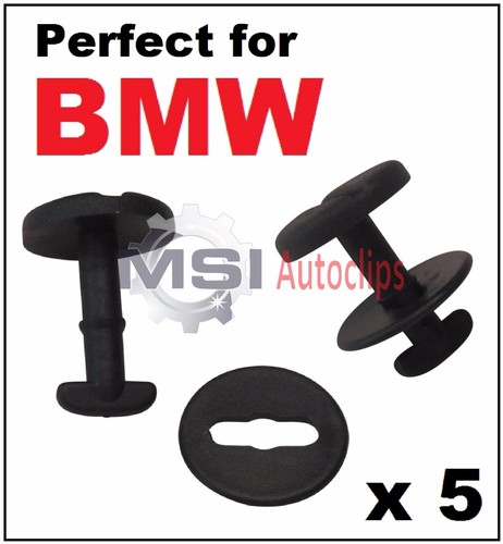 5 x BMW Floor Carpet Mat Clips E36 E46 E38 E39 Series Twist Lock with ...
