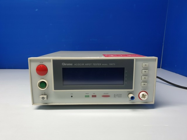 Chroma 19073 Hipot Tester Ac/dc Rs1087 for sale online | eBay