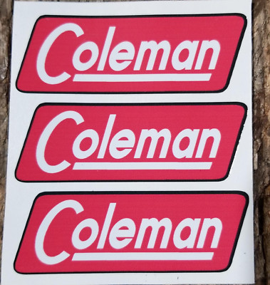 THREE (3) NEW COLEMAN REPLACEMENT DECALS LANTERN 200A 1951 220E/228E ...