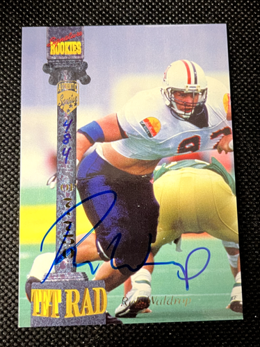 1994 Signature Rookies Tetrad Rob Waldrop Auto /7750 | eBay