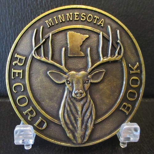 Minnesota Record Book Whitetail Buck Stag Deer Brass Belt Buckle MN ...