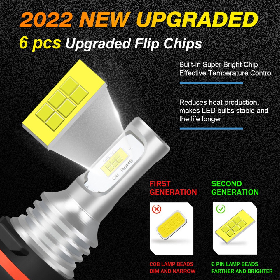 LED For Polaris Sportsman 500 600 700 800 35W Low Beam Headlight Bulb ...