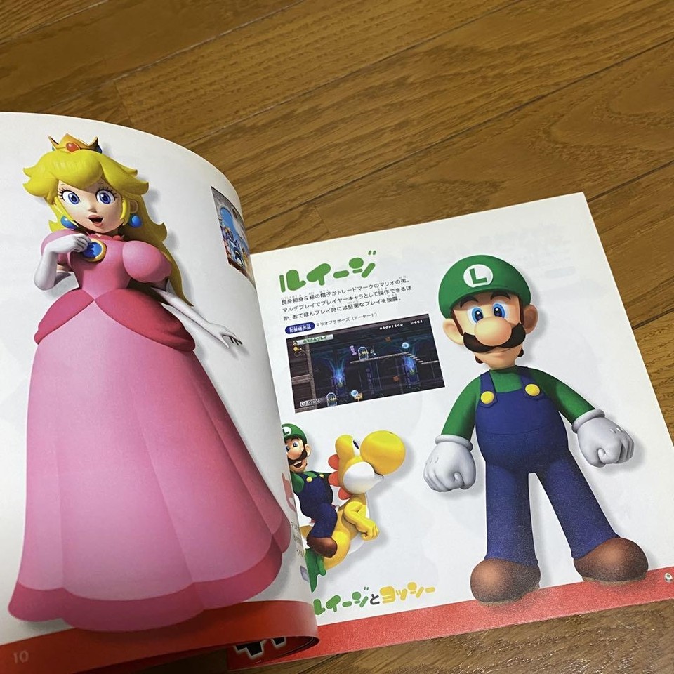 Super Mario Bros. Wii Character Encyclopedia Book Game Anime Used Gamer ...