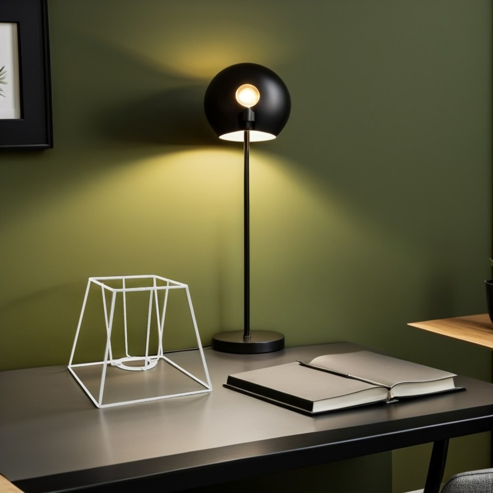 Trapezoid Diy Iron Wire Lamp Shade Frame Metal Cage Lampshade Holder ...