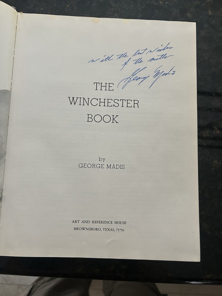 The Winchester Book By George Madi’s, Hardcover, 1 Of 1000, Excellent ...