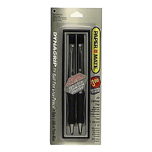 Papermate Dynagrip Rt50 Stainless Steel Ballpoint Pen & Pencil Set New ...