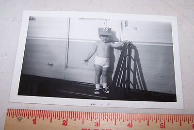 1963 Vintage Photo Toddler in SKELGAS Hat | eBay