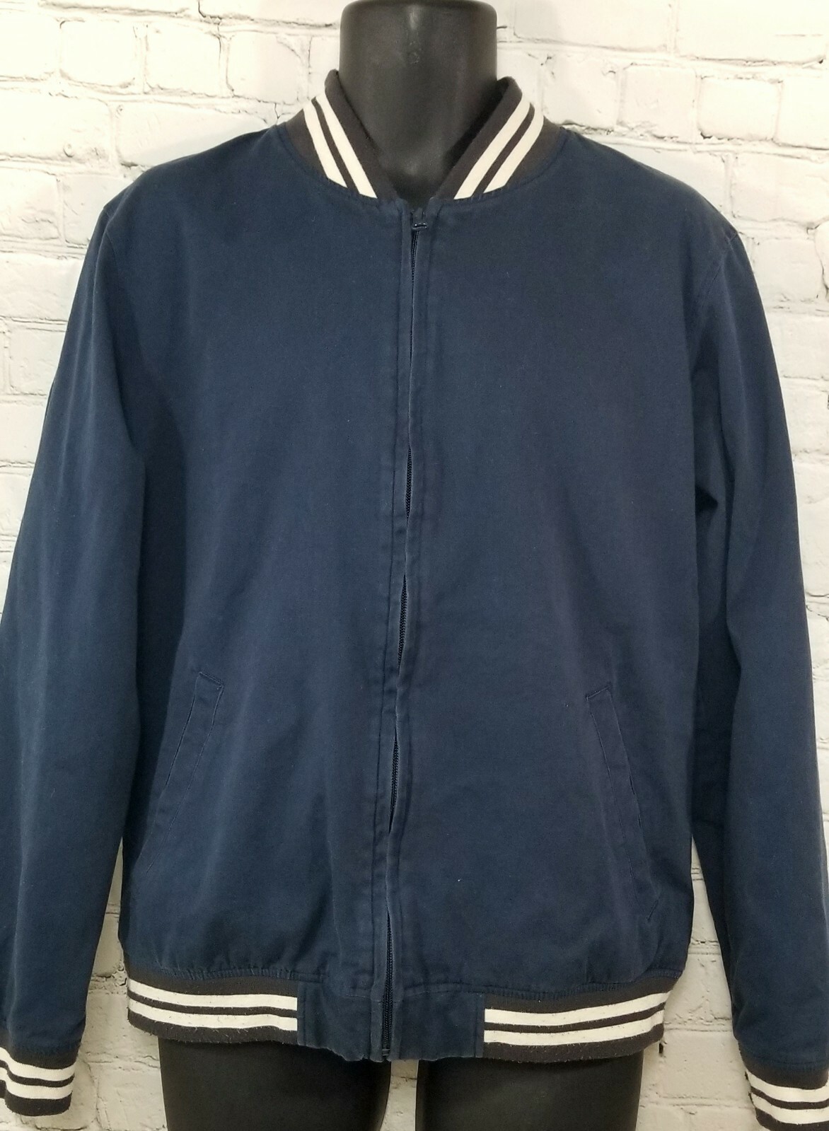 Levi's Blue Varsity Jacket Size L - Gem
