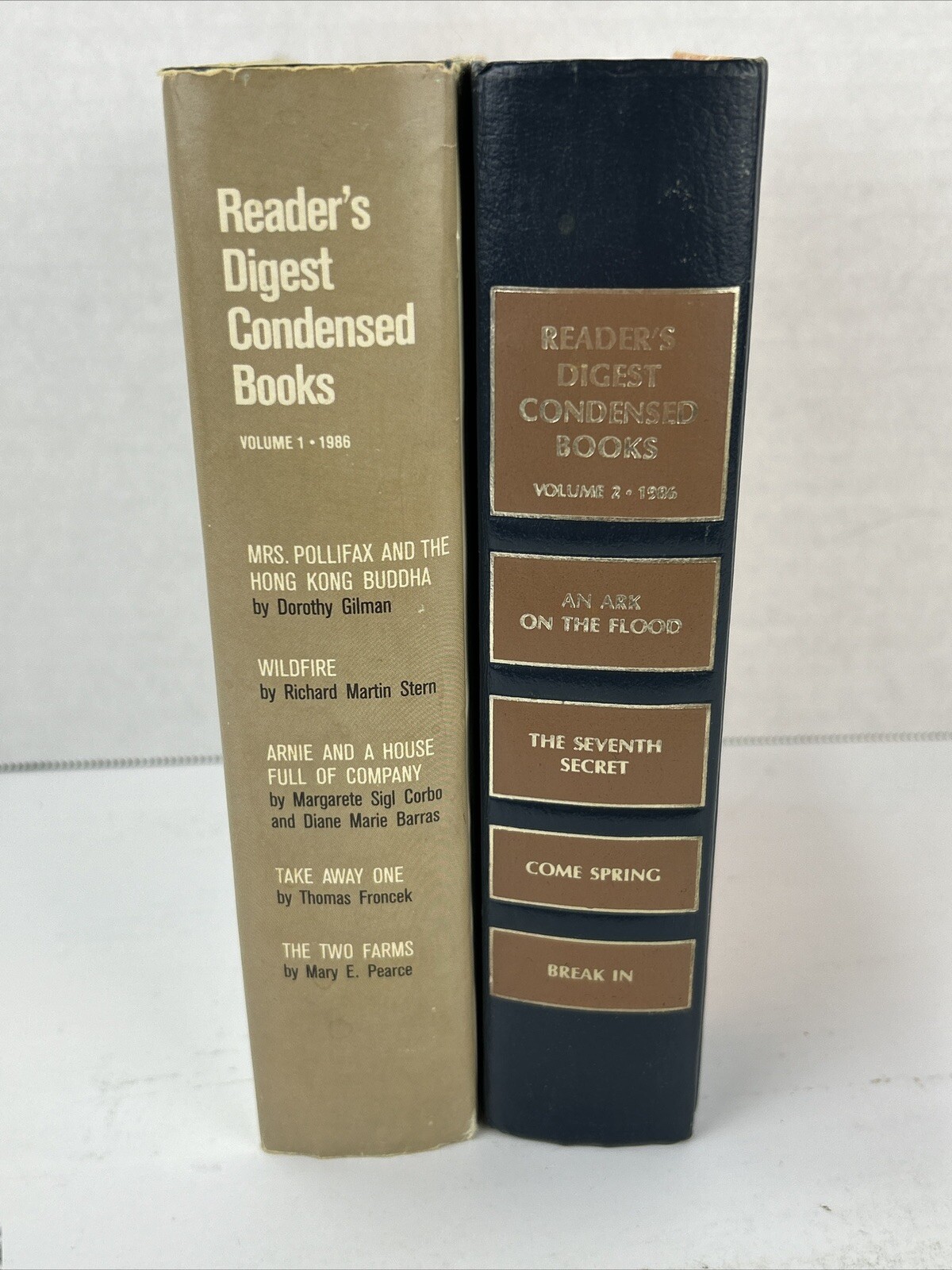 Readers Digest Condensed Books 1986 - Vols 1 & 2 - First Editions - HC ...