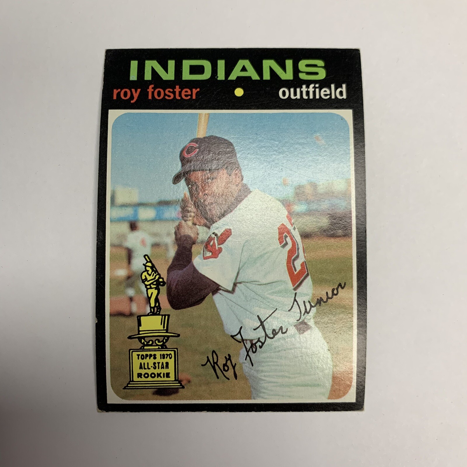 1971 Topps # 107 Roy Foster Cleveland Indians Guardians Baseball Card ...