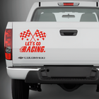 Checkered Racing Flag Decal Stickers Rally Finish Line JDM Track 22 ...