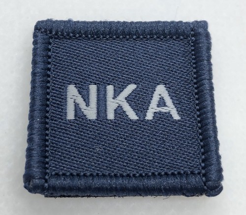 NKA, Woven Dark Blue Patch #13, Police & Emergency Workers, Hook Rear ...
