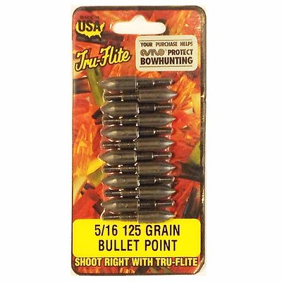 12 BULLET IN A CARD PACK TRU-FLITE BULLET POINT, YOUR PURCHASE PROTECT ...