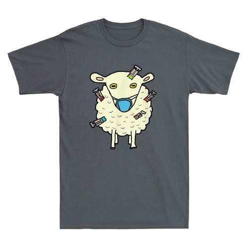 Anti Vax Booster I Will Not Comply Funny Sheep Meme Quote Vintage Men's ...