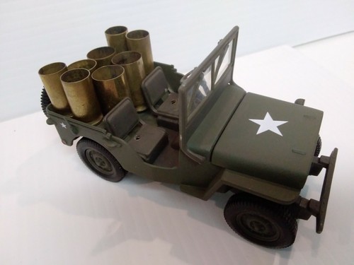 MODIFIED GATE MODELS JEEP in Military green 1:32 scale with empty ...