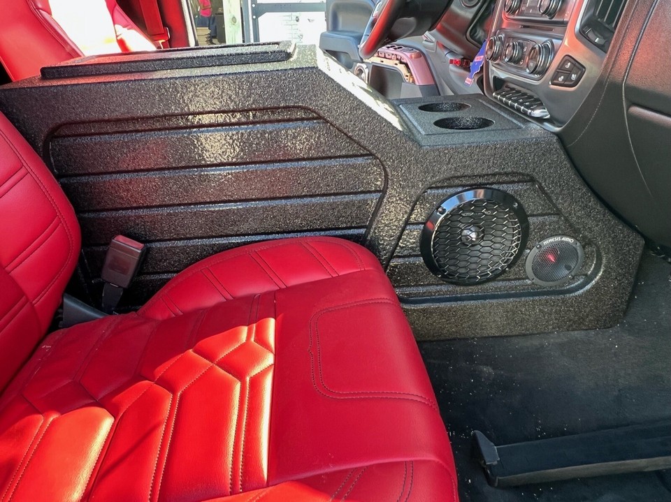 2014-2018 Chevy Silverado GMC Sierra Center Console Subwoofer Box 1x12 ...