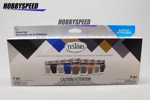 TESTORS MILITARY AIRCRAFT ACRYLIC MODEL PAINT 9 PACK (1/4 oz each ...