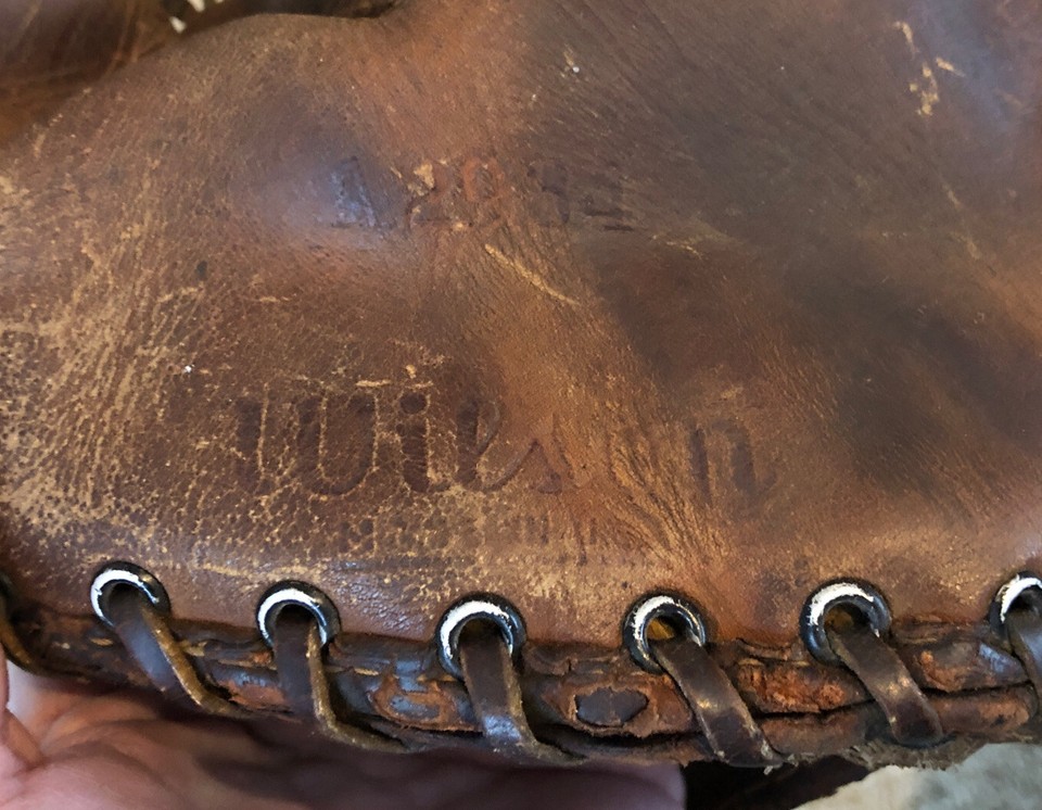 Wilson A2934 Three Finger Baseball Glove vtg Made in USA Ted Williams ...