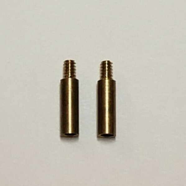 SET OF 2 BRASS 1/2" LAMP KNOB/KEY EXTENSIONS FOR LAMP SWITCH PART NEW ...
