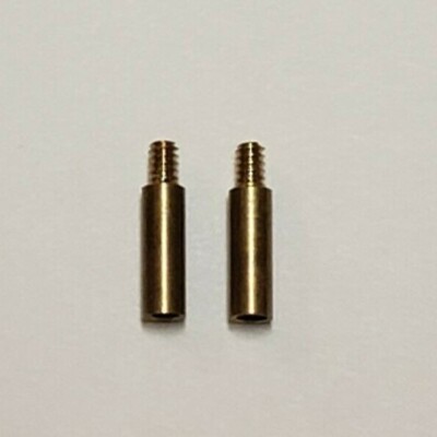 SET OF 2 BRASS 1/2" LAMP KNOB/KEY EXTENSIONS FOR LAMP SWITCH PART NEW ...