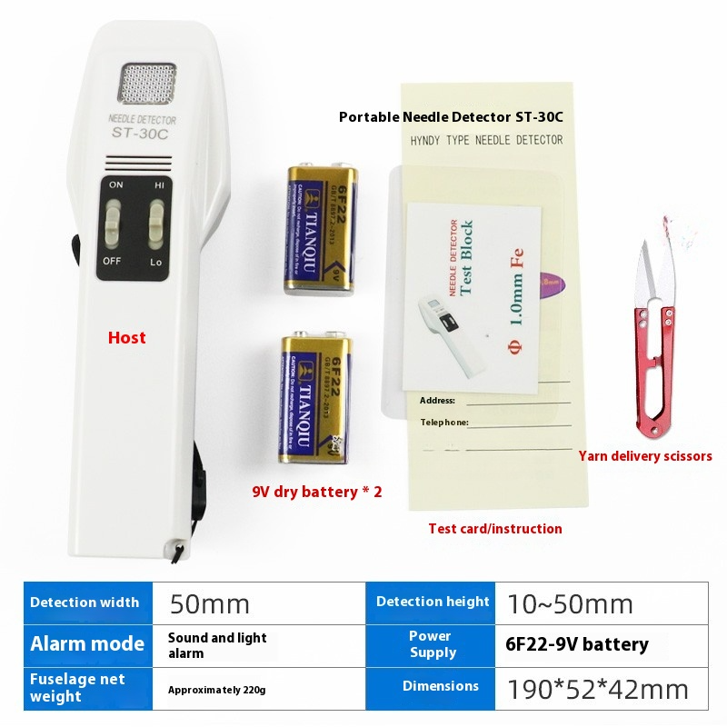 ST-30C Handheld Needle Detector High Sensitivity Device Metal Iron ...