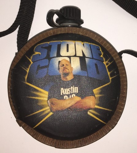 Vintage STONE COLD STEVE AUSTIN 3:16 Canteen Flask WWE WWF Scratch Logo ...