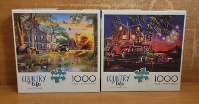 Buffalo Country Life SUNSET AT FARM, CLASSIC SUMMER NIGHT 1000 pc ...